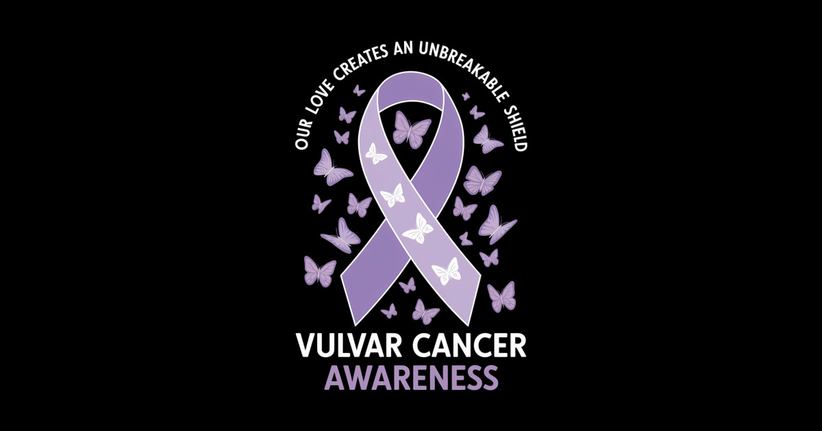 Vulvar Cancer Awareness Lavender Ribbon - Vulvar Cancer Awareness ...