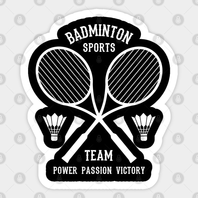 Badminton Sports Team - Badminton - Sticker | TeePublic
