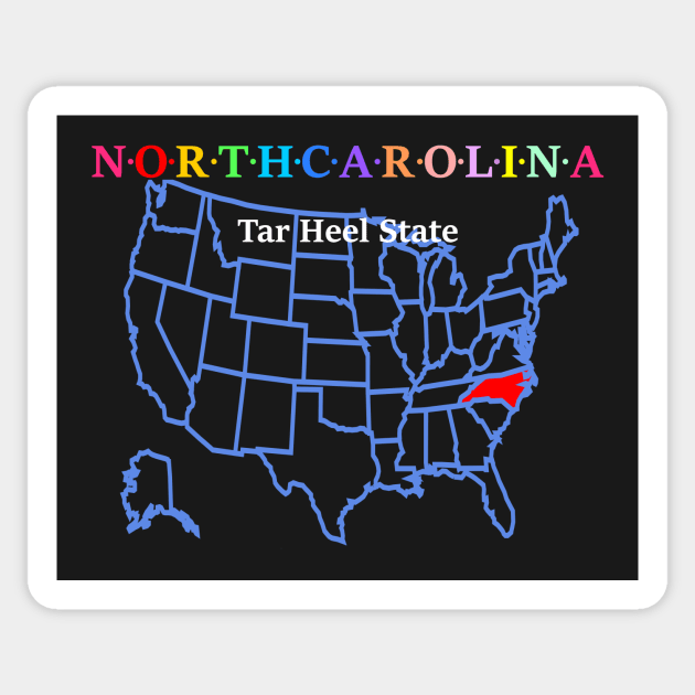 North Carolina, USA. Tar Heel State. (With Map) - North Carolina ...
