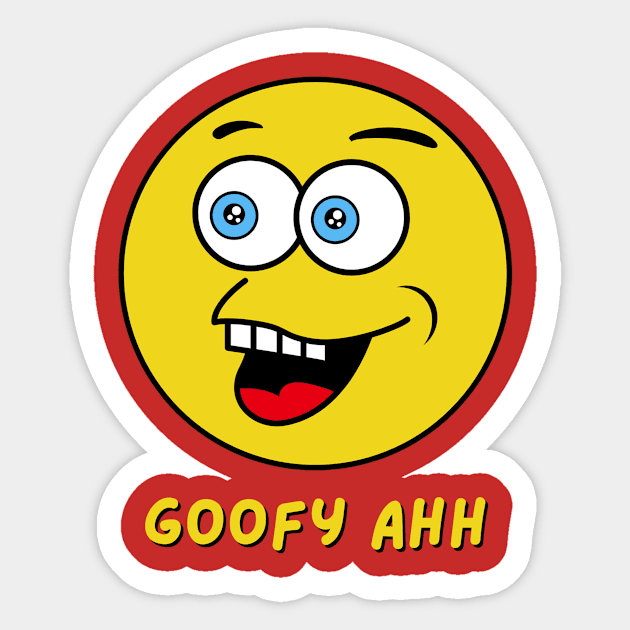 Goofy Ahh emoji - Emoji - Sticker | TeePublic