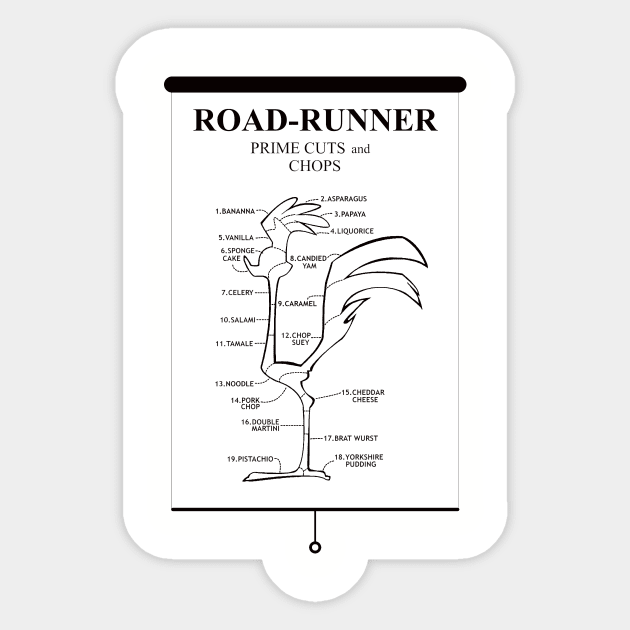 Road-Runner Cuts - Road Runner Cuts - Sticker | TeePublic