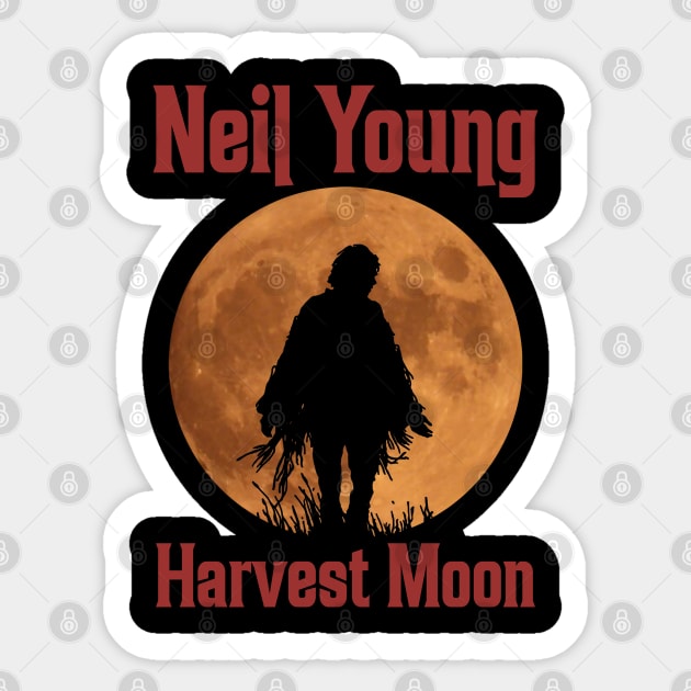 Neil Young Harvest Moon - Neil Young - Sticker | TeePublic