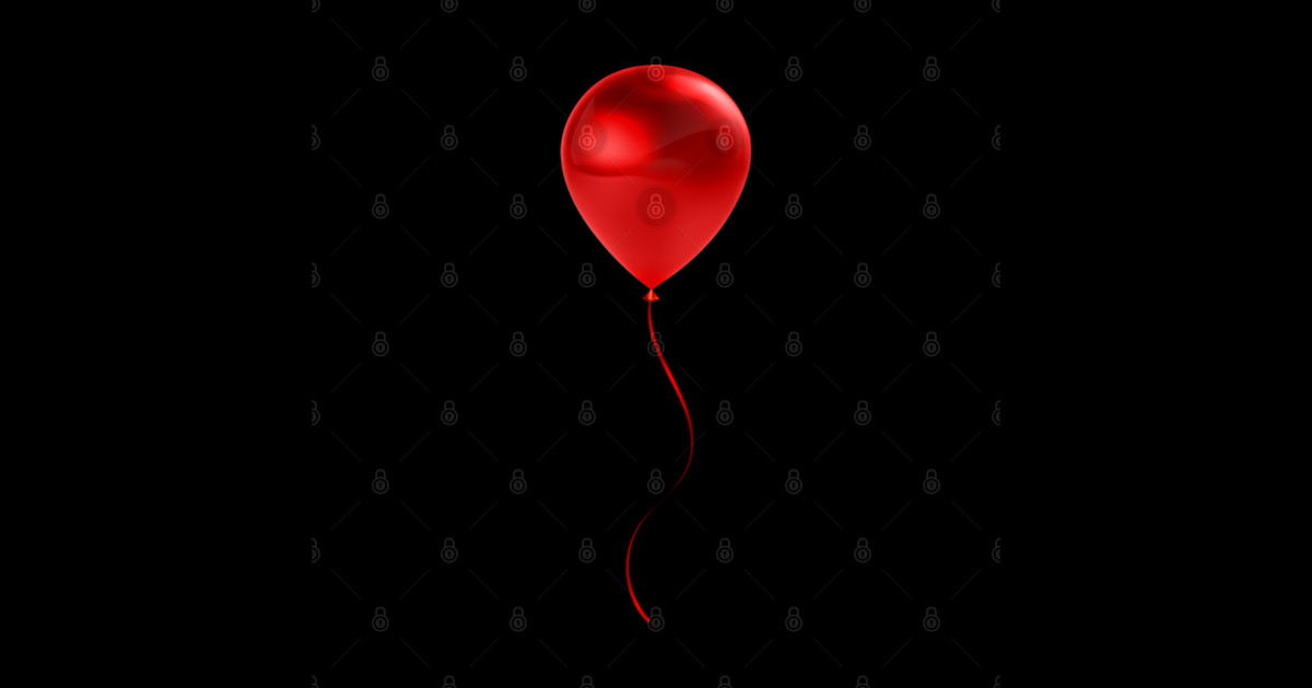 Red Balloon - Balloon - Sticker | TeePublic