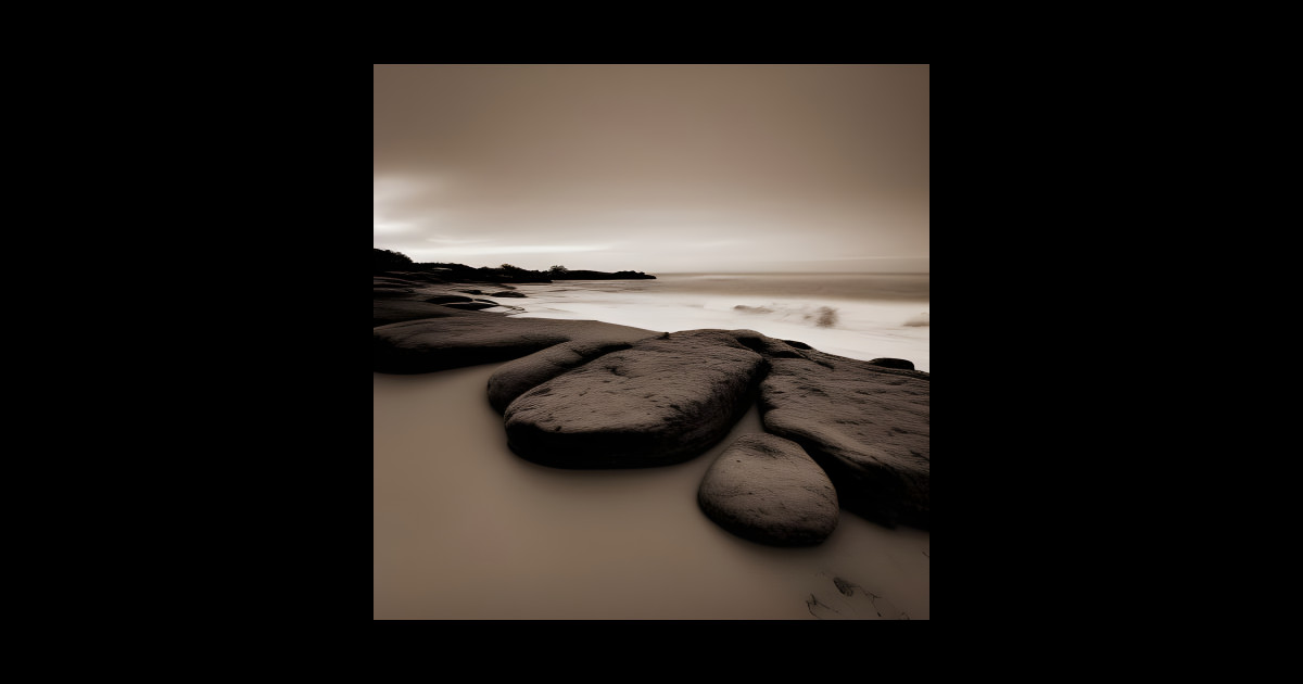 Victorian Coastal landscape Beach Rocks Photo - Melbourne - Posters and ...
