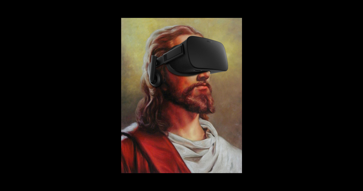 Jesus Christ - VR - Oculus Rift - Sticker | TeePublic