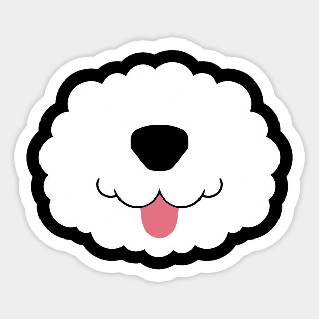 Fluffy Doggy 1 - Dog - Sticker | TeePublic