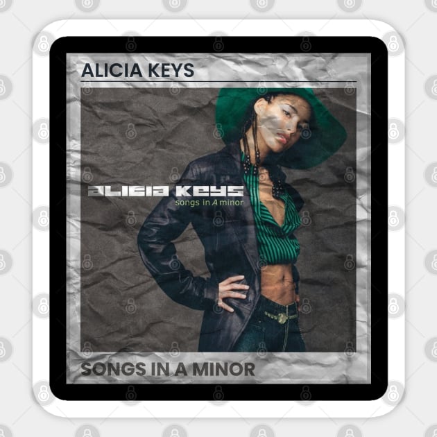 Album Cover Alicia Keys // Song In a Minor - Alicia Keys - Sticker ...