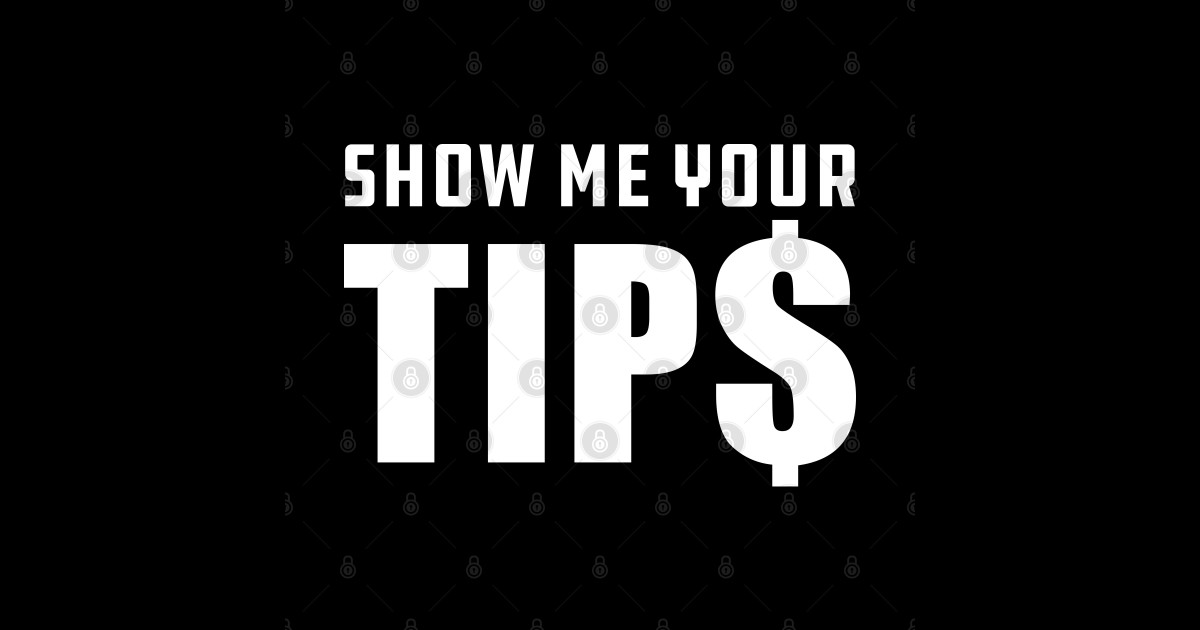Bartender - Show me your tips - Waitress - Magnet | TeePublic