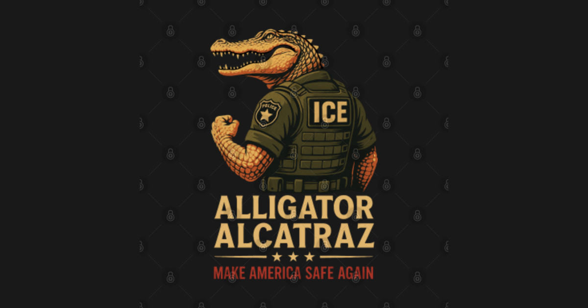 Alligator Alcatraz Ice - Alligator Alcatraz - T-Shirt | TeePublic