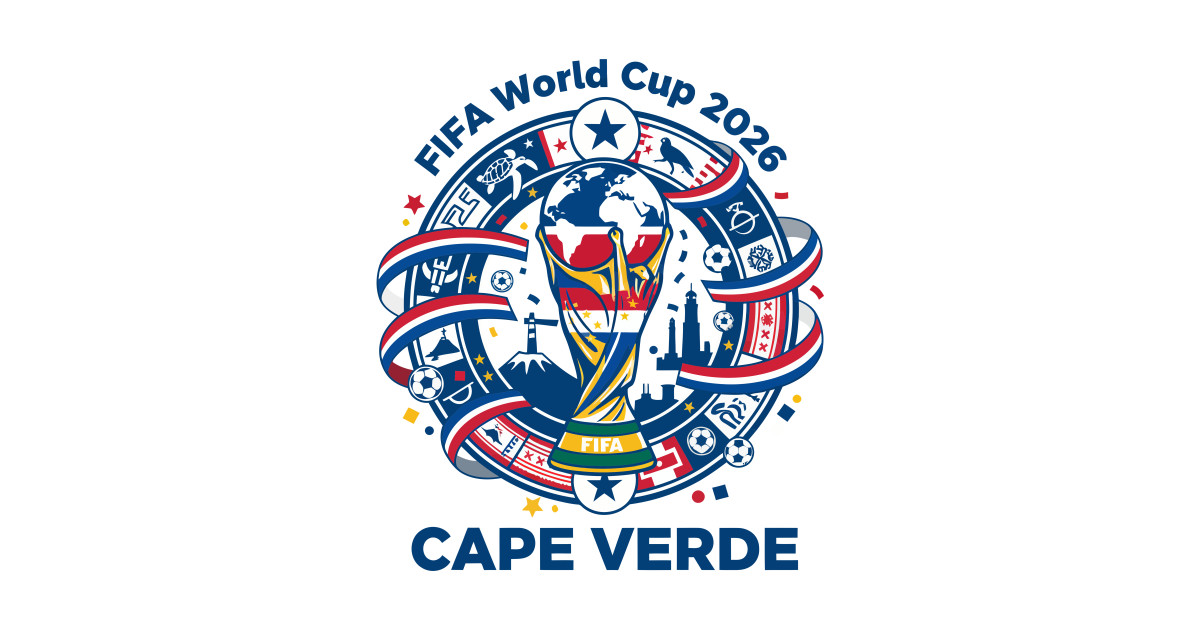 Cape Verde World Cup 2026 Football Worldwide - World Cup - T-Shirt ...