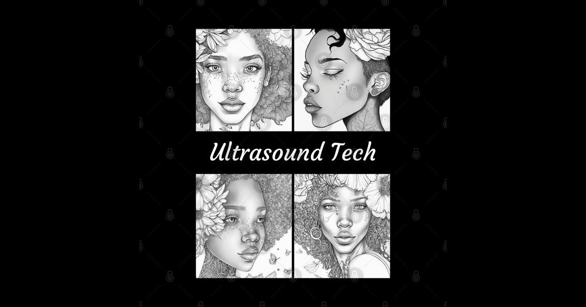 ultrasound tech Black Woman Pride Collage Poster Style Artwork ...