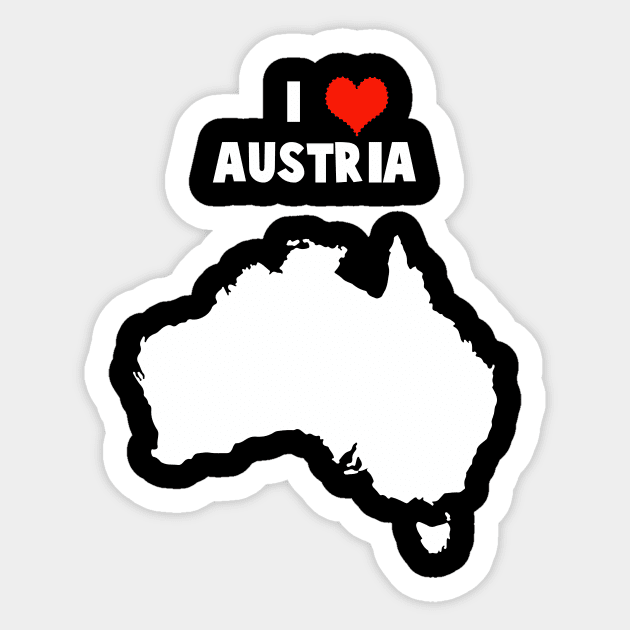 I Love Australia Mixed Up Map - Australia - Sticker | TeePublic