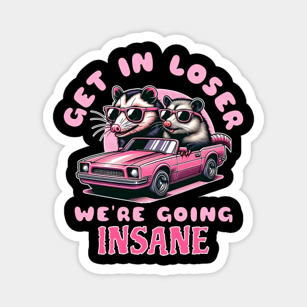 Get in Loser We're Going Insane Feral Possums Funny Animal Meme ...