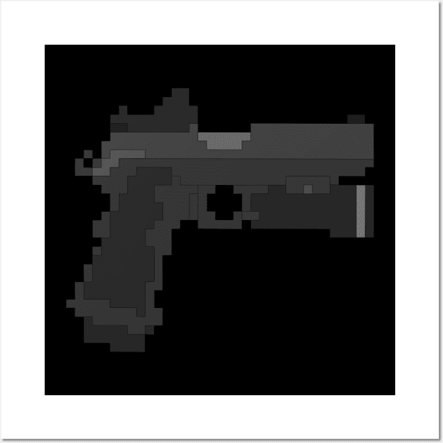 8 bit pistol - Gun - Posters and Art Prints | TeePublic