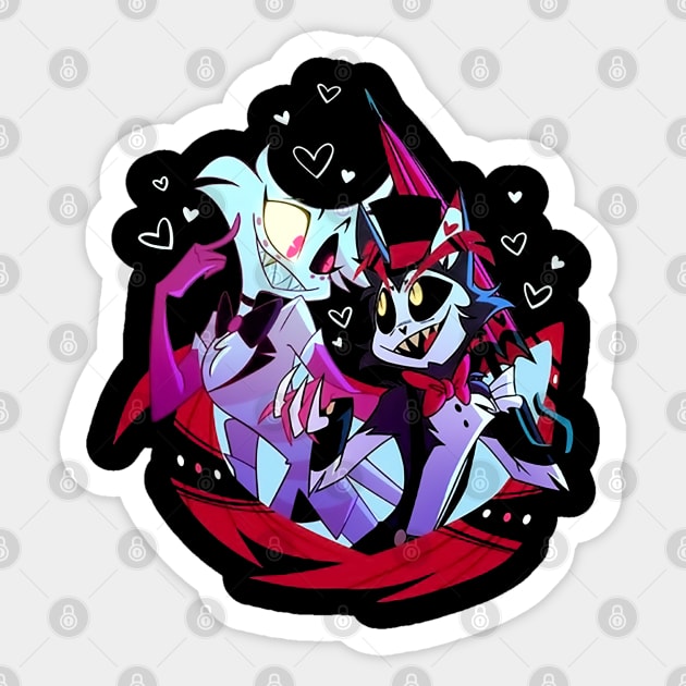 Love of angel dust - Huskerdust - Sticker | TeePublic