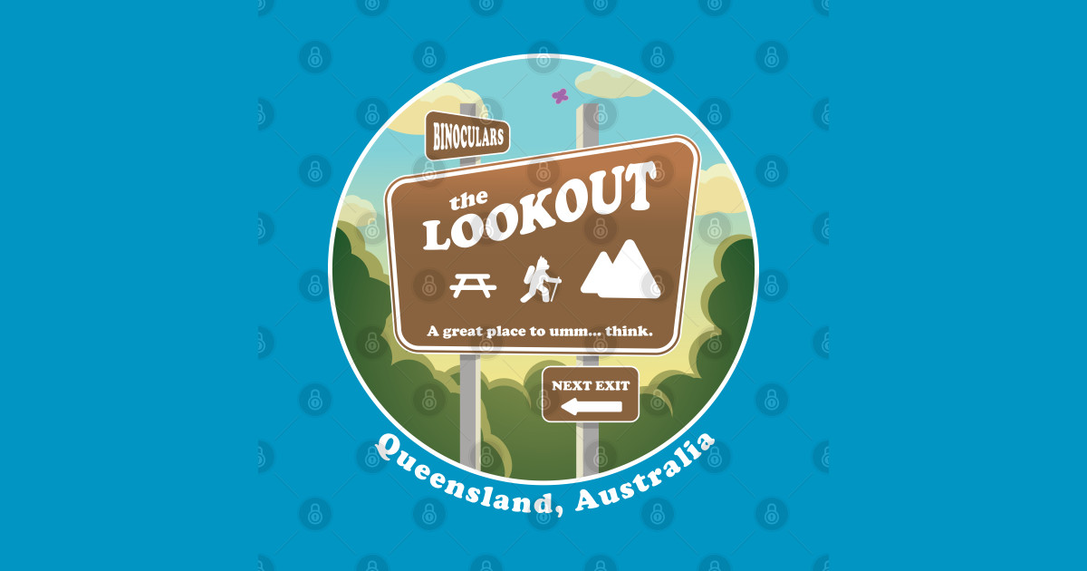 The Lookout Sign - Bluey - T-Shirt | TeePublic