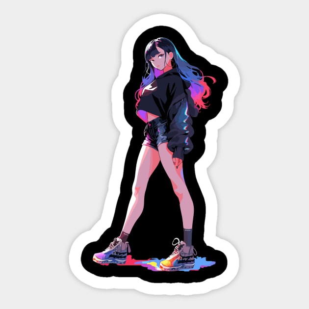 anime girl - anime style - Anime Girls - Sticker | TeePublic