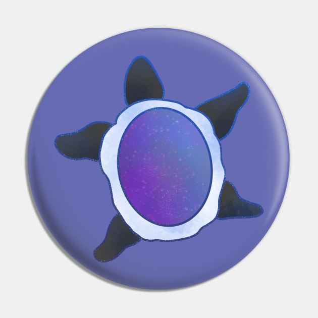 Pride Flag Space Turtle Asexual Flag - Lgbt Pride Month - Pin | TeePublic