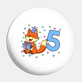 5 Years Old Fox Birthday Pins and Buttons for Sale | TeePublic