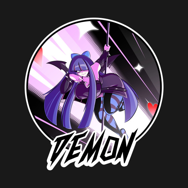 Dancing Demon Stocking T-Shirt - Panty And Stocking With Garterbelt - T ...