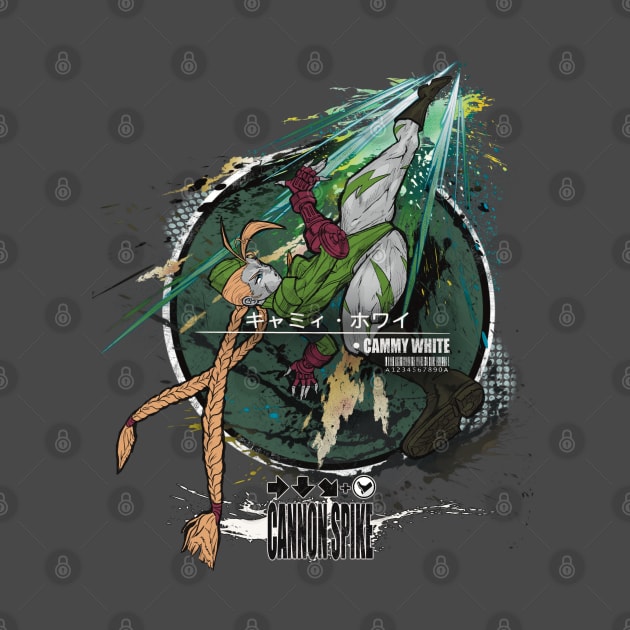 CAMMY: CANNON SPIKE ALPHA - GREEN - Street Fighter - T-Shirt | TeePublic
