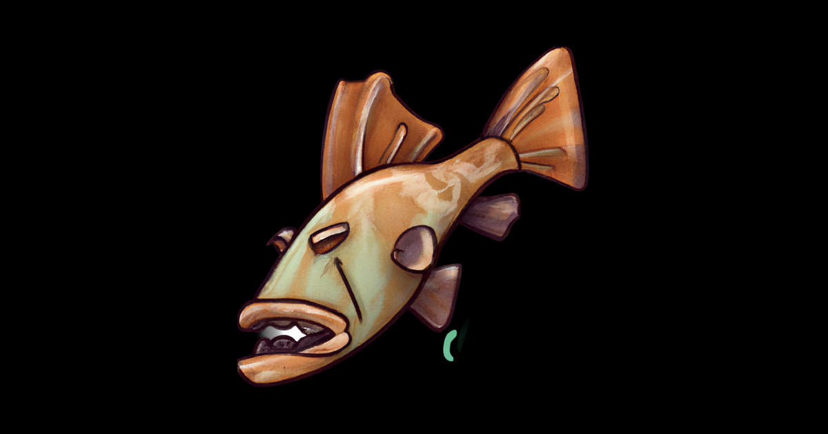 Cute Bass Drawing - Bass - Sticker | TeePublic