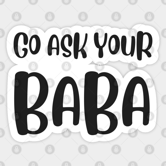 Go Ask Your Baba Black & Bolt - Classic Vintage Summer - Go Ask Your ...