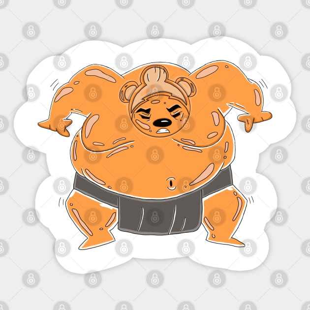 Sumo Gummy Bear - Gummy Bear - Sticker | TeePublic