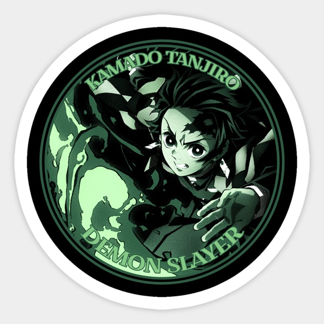 Tanjiro Kamado - Tanjiro Kamado - Sticker | TeePublic