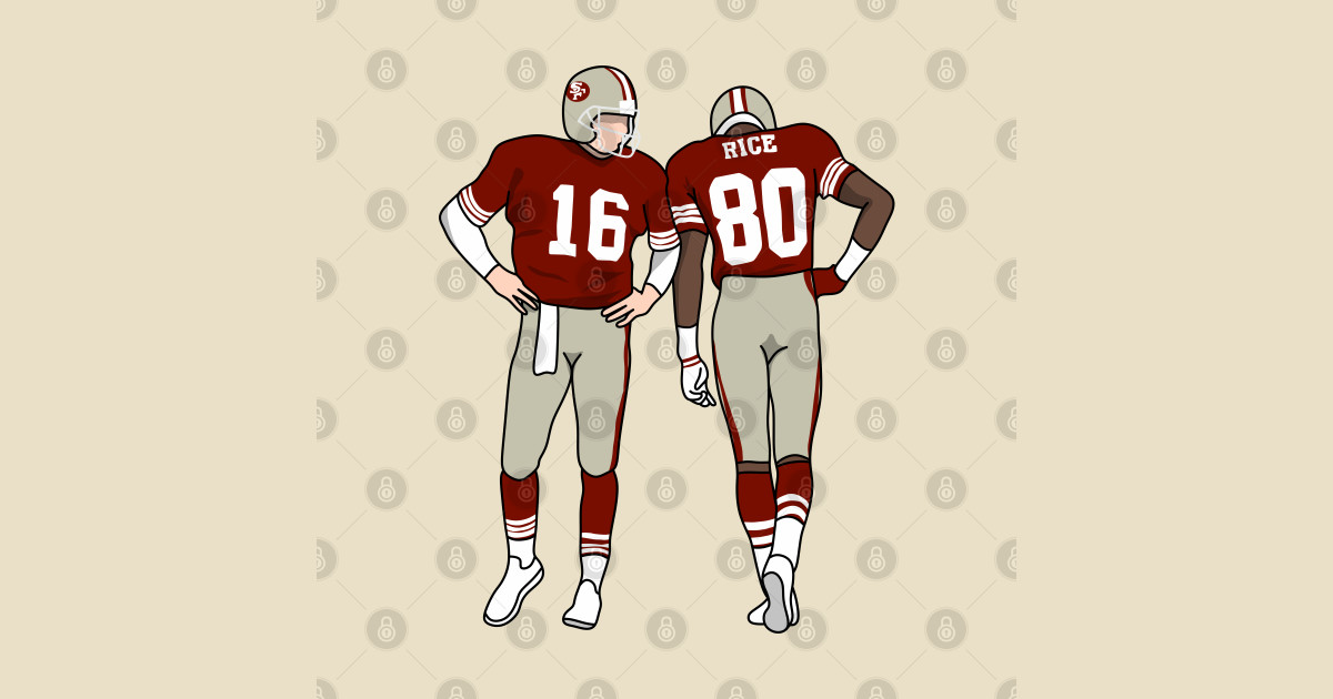montana and rice - Joe Montana - T-Shirt | TeePublic