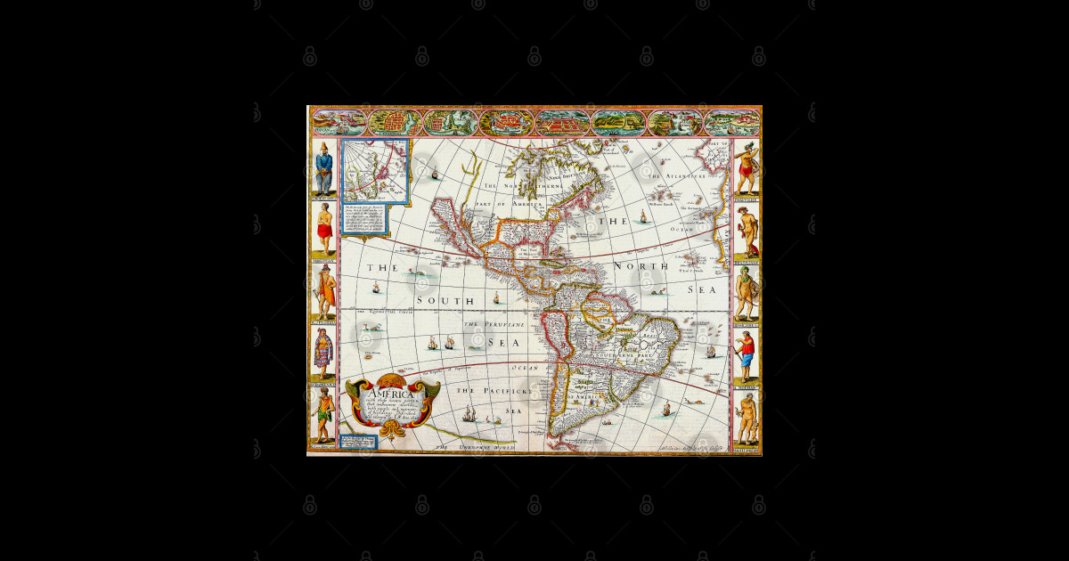John Speed - America Map 1626 - Ancient Worlds - Ancient America Map ...