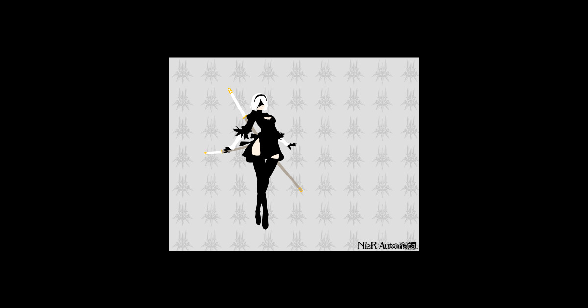 2b- Nier Automata - 2b Nier Automata - Posters and Art Prints | TeePublic