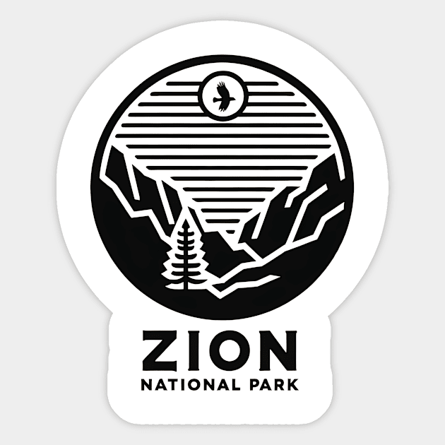 Zion National Park - Zion National Park - Sticker | TeePublic