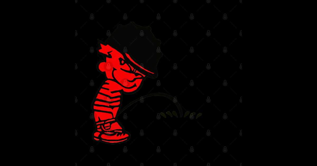 Calvin Pee on OSHA - Calvin Pee On Osha - Sticker | TeePublic