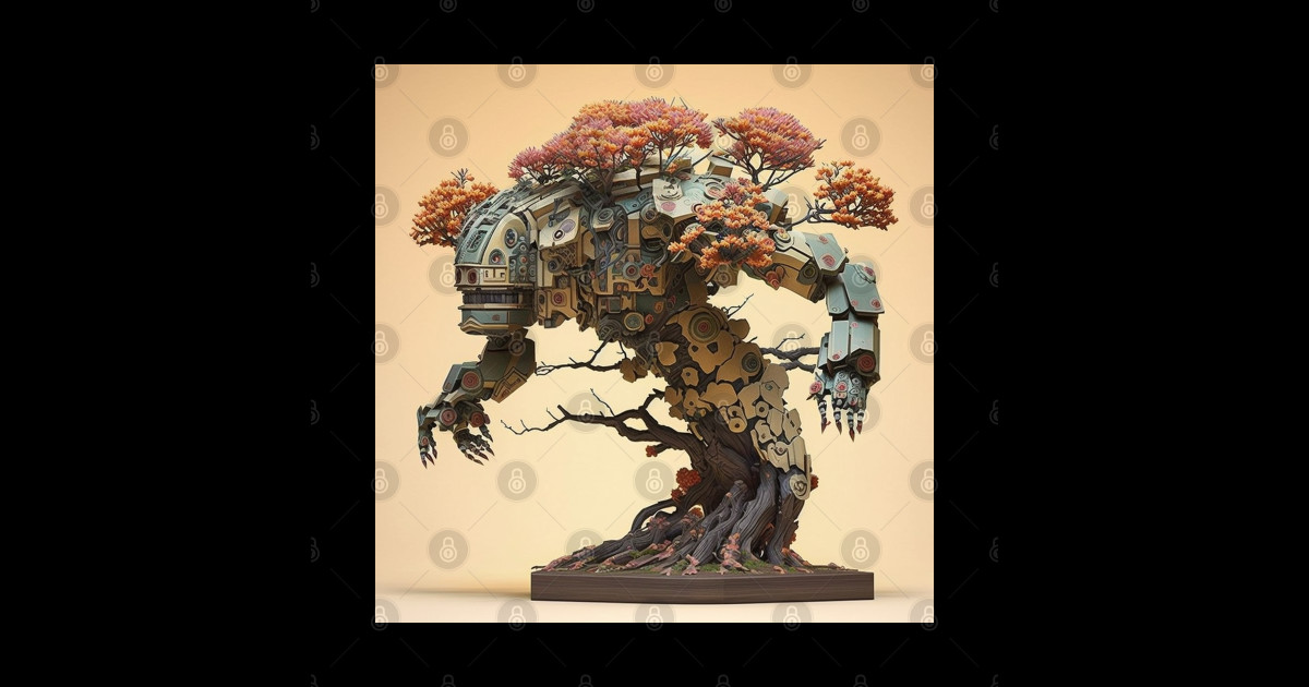 Intricate Bonsai Bots - Bonsai - Sticker | TeePublic