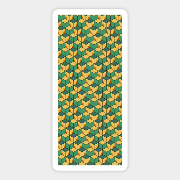 Giyuu Tomioka Pattern - Kimetsu No Yaiba - Sticker | TeePublic