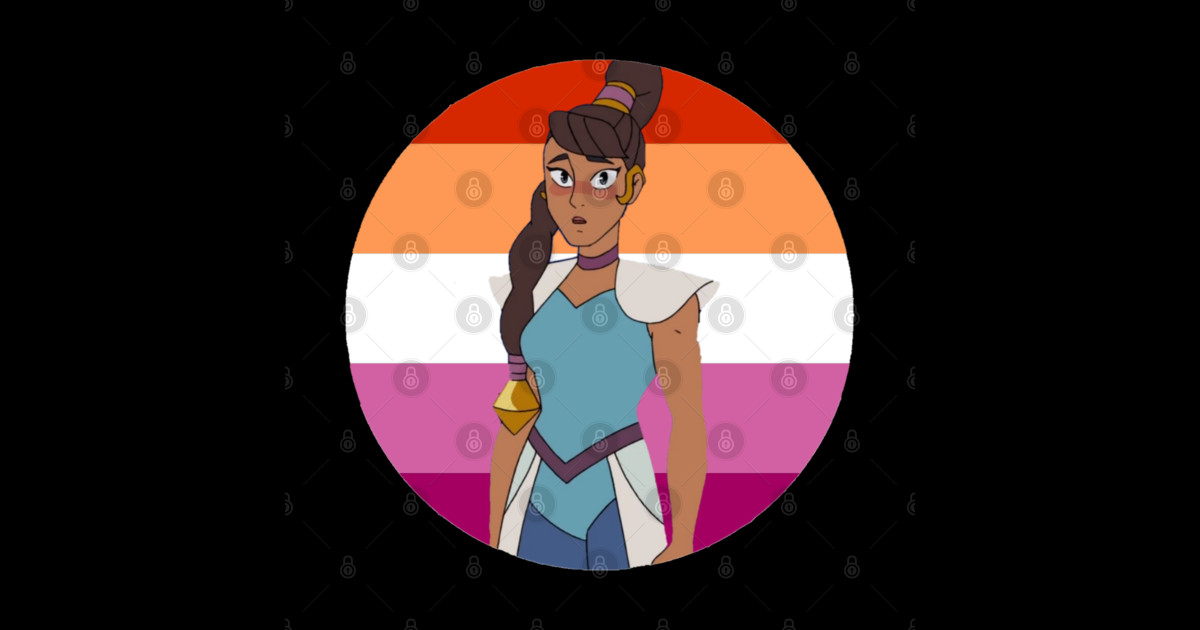 Mara She-Ra Lesbian Flag SPOP - Shera - Sticker | TeePublic
