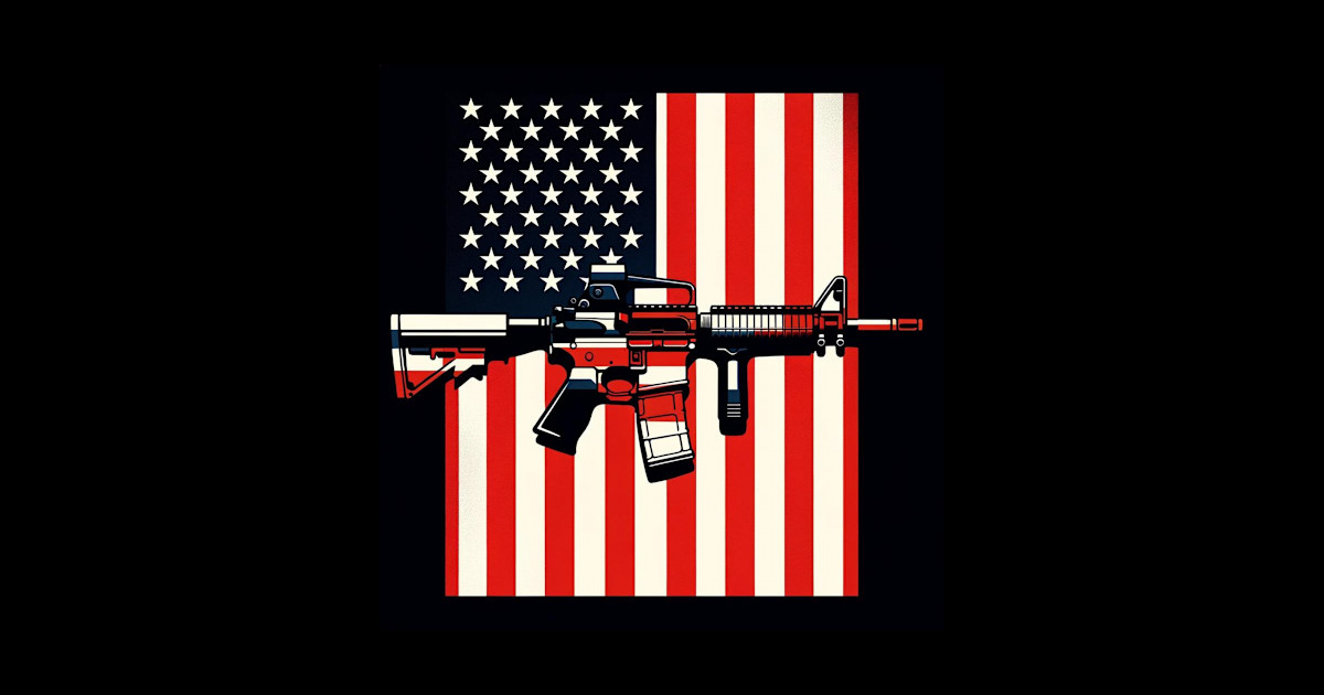 AR-15 American Flag Design for Printed Products - Ar 15 American Flag ...