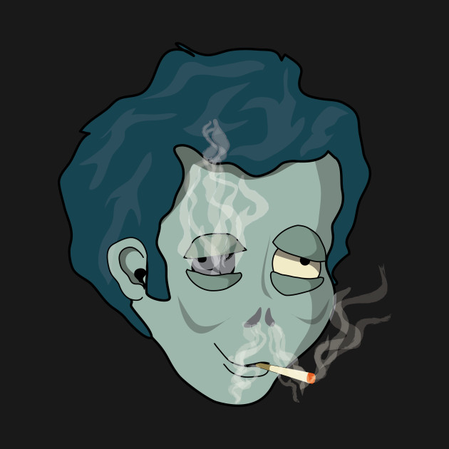 Smoking Zombie - Cigarette - T-Shirt | TeePublic