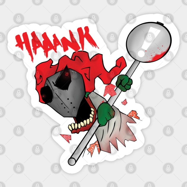 fnf madness combat tricky yelling graffiti - Tricky - Sticker | TeePublic