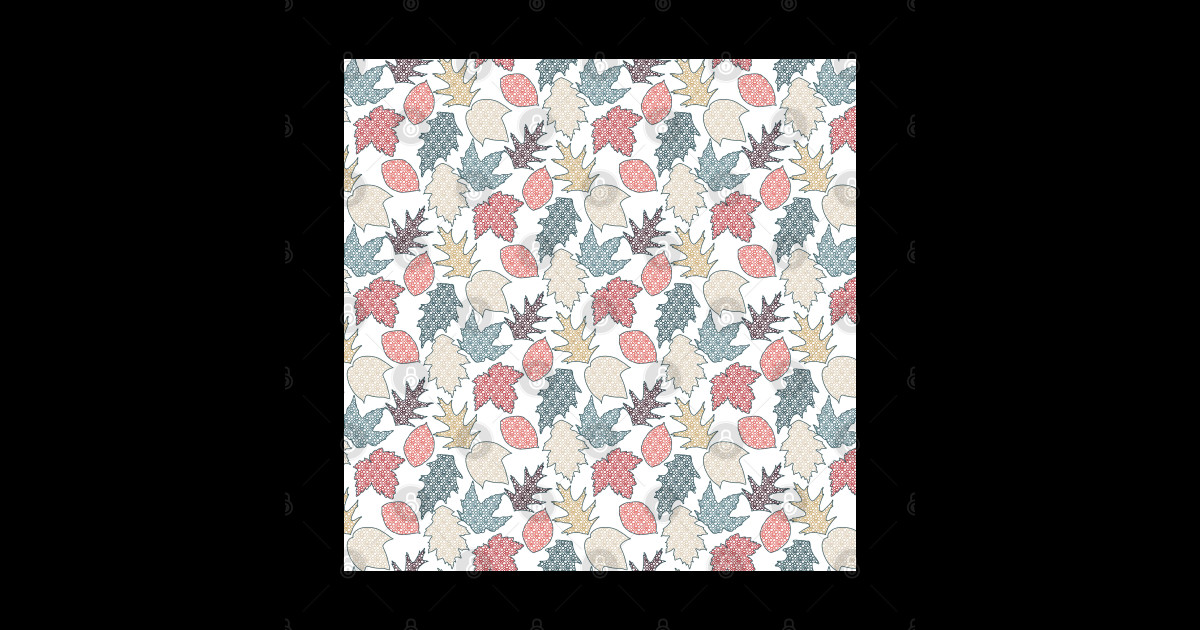 Handpainted Leaf Pattern - Leaf - Sticker | TeePublic