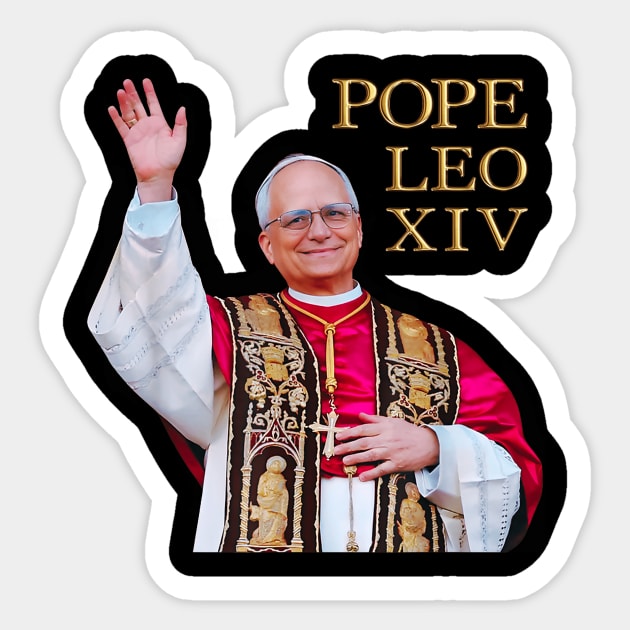 New Pope Leo Xiv Catholic - Pope Leo - Sticker | TeePublic