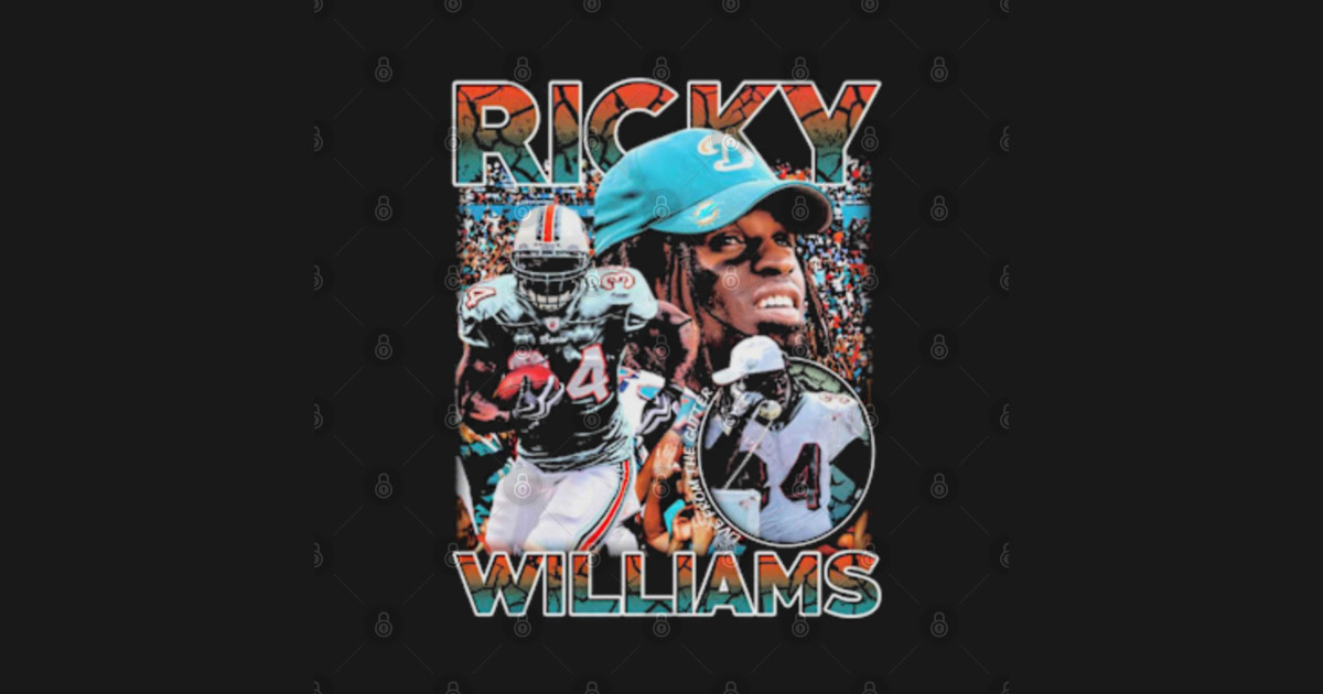 Ricky Williams Miami Vintage Bootleg - Ricky Williams - T-Shirt | TeePublic