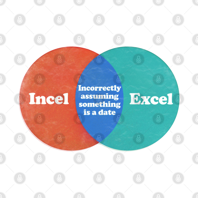 Incel Excel / Humorous Meme Design - Memeshirt - T-Shirt | TeePublic