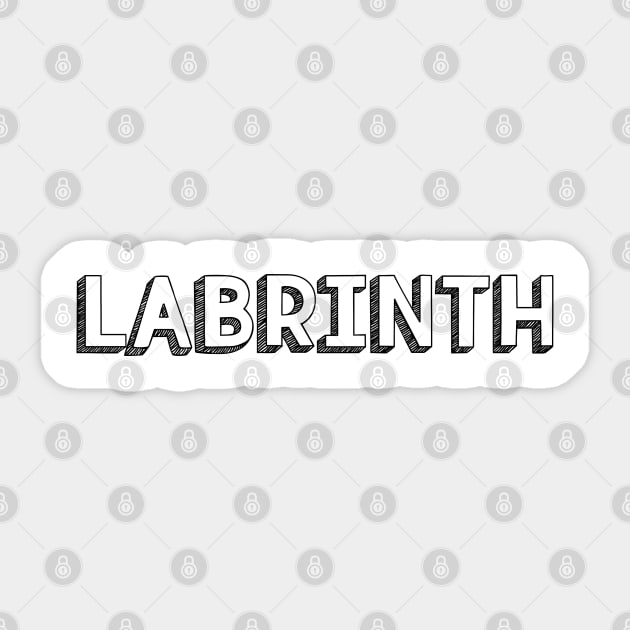 Labrinth Typography Design - Labrinth - Sticker | TeePublic