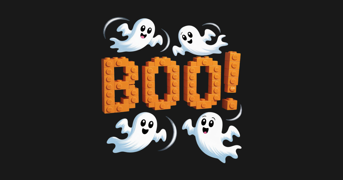 Halloween Master Builder Boo ghost Building Blocks Bricks - Halloween ...