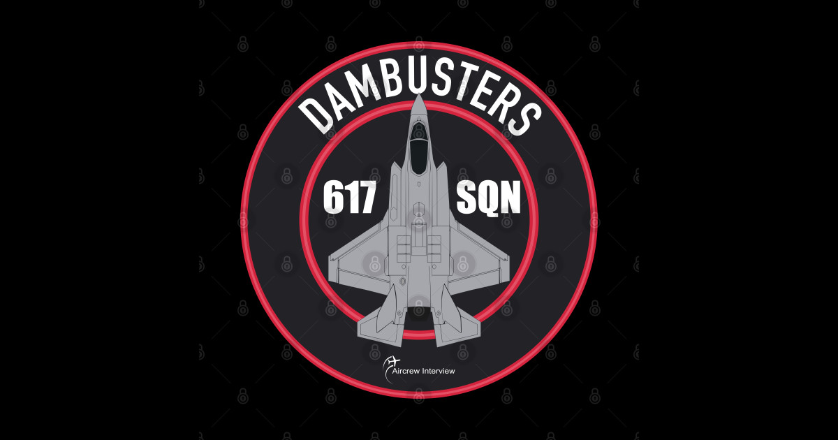RAF 617 Squadron Dambusters - Raf F 35 617 Sqn - Sticker | TeePublic