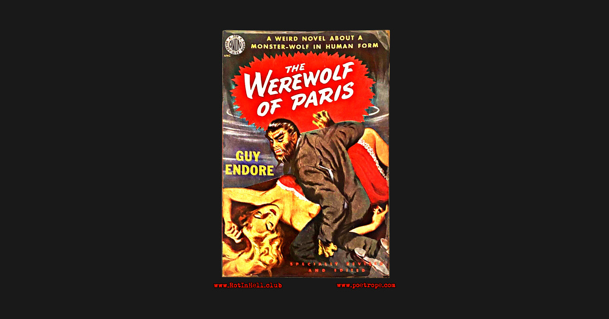 THE WEREWOLF OF PARIS by Guy Endore - Vintage Book - T-Shirt | TeePublic