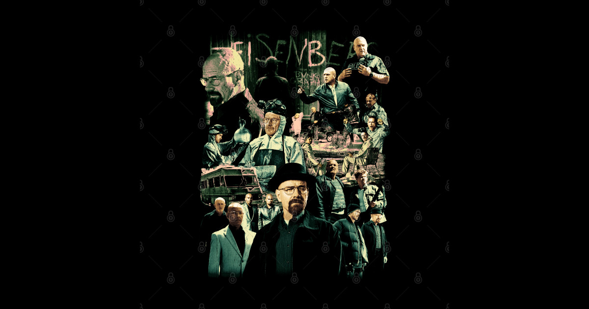 Heisenberg Legacy - Breaking Bad Collage vintage design full color ...