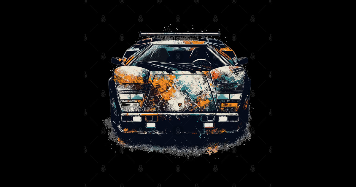 Lamborghini Countach - Countach - Sticker | TeePublic